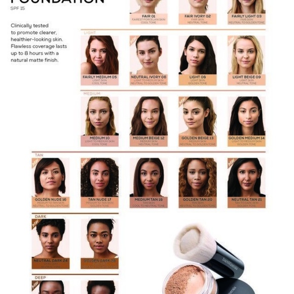 bareMinerals | Makeup | Bareminerals Full Matte Spf5 Foundation Dark ...